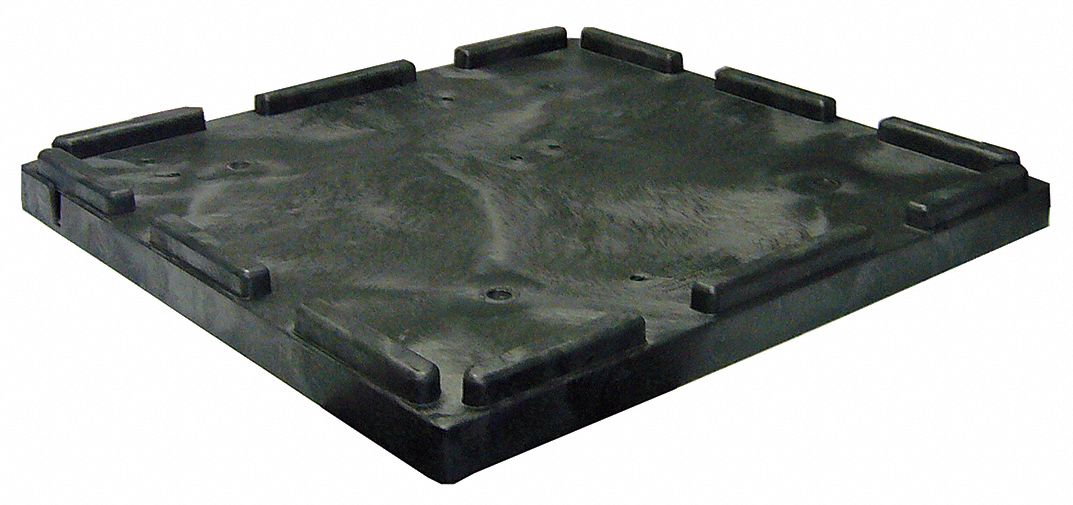 ORBIS, 32 3/4 in x 30 5/8 in, Black, Bulk Container Lid - 9GFT8 ...