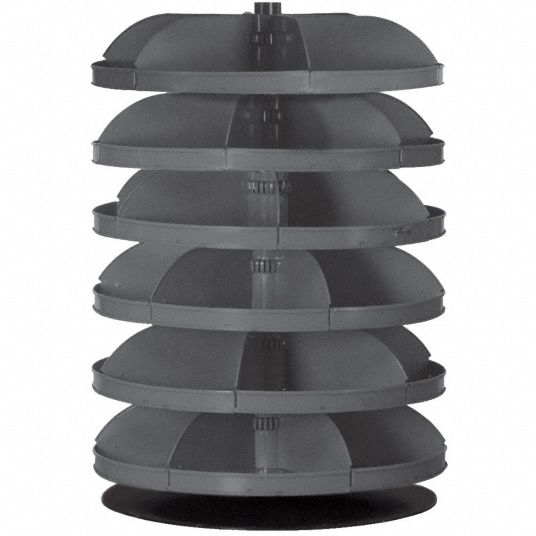 DURHAM MFG, 40 3/8 in x 28 in, 6 Levels, Revolving Storage Bin - 9GH68 ...