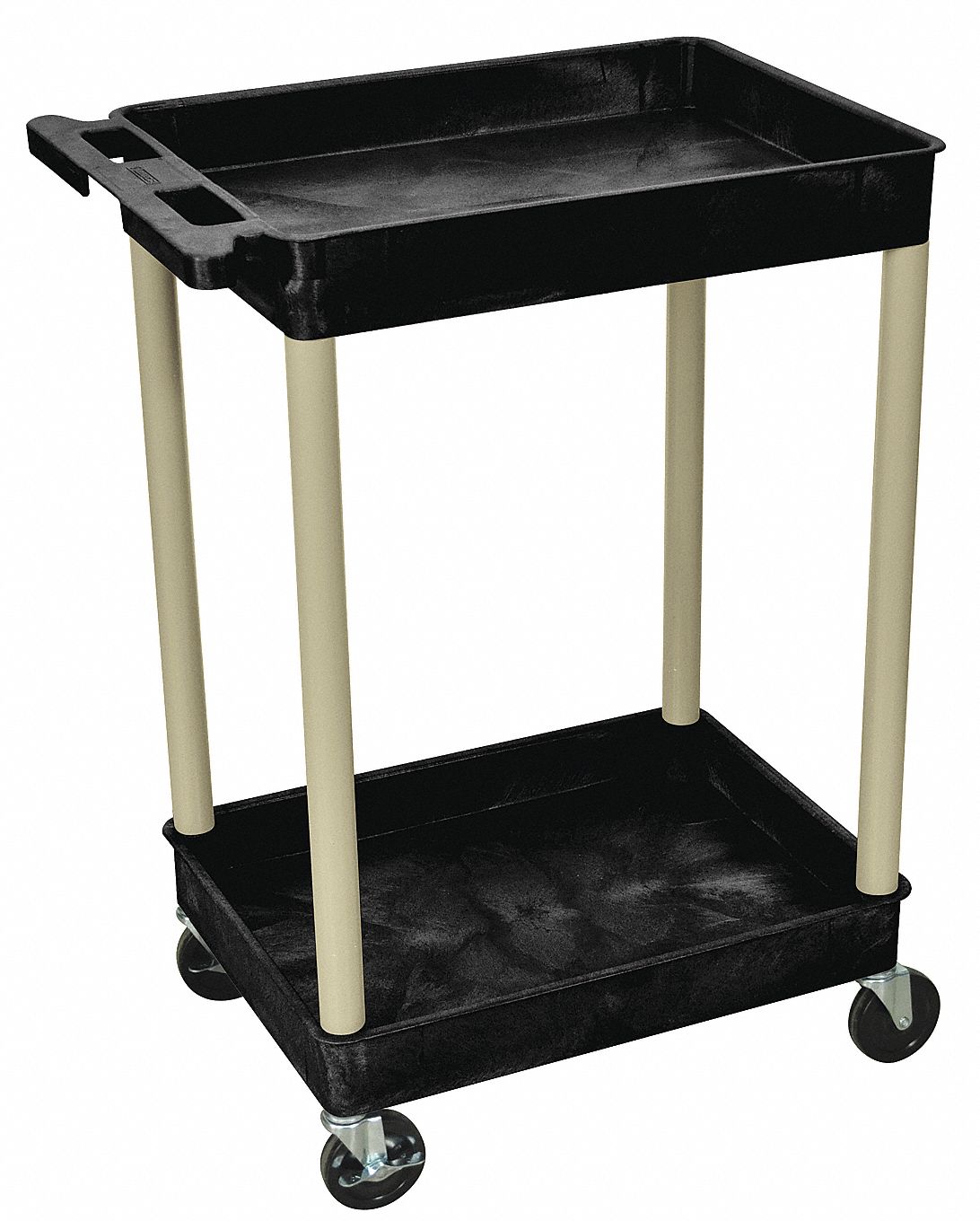 Utility Cart, 300 lb Load Capacity, Number of Shelves 2, 24 in x 18 in ...