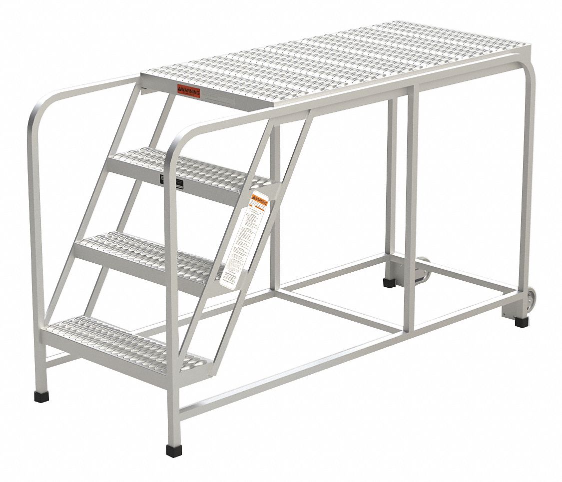 3.3 ft Platform Ht - Max, 24 in x 49 in, Mobile Work Platform - 9HU69 ...