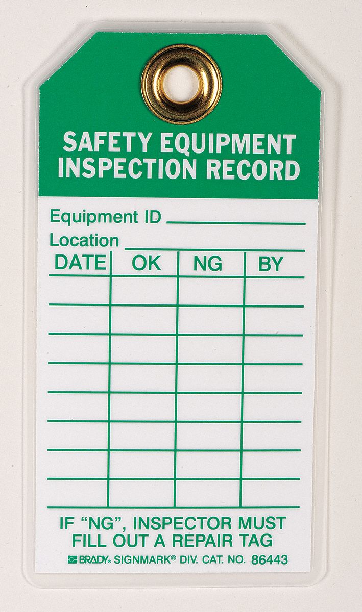 Test Record Tag, 5-3/4" Height, 3" Width, Economy Polyester, PK 100 ...