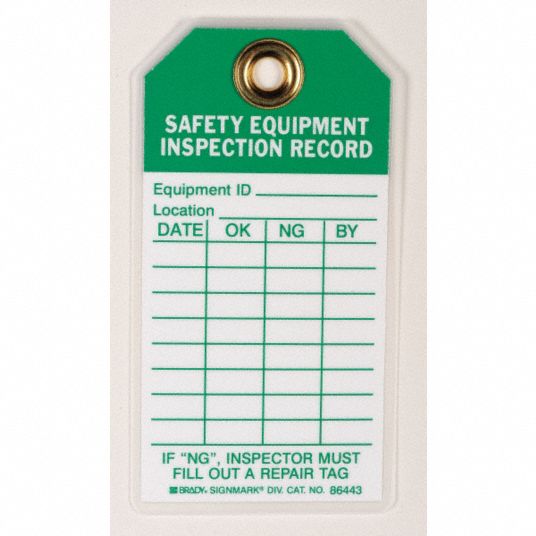Test Record Tag, 5-3/4" Height, 3" Width, Economy Polyester, PK 100 ...