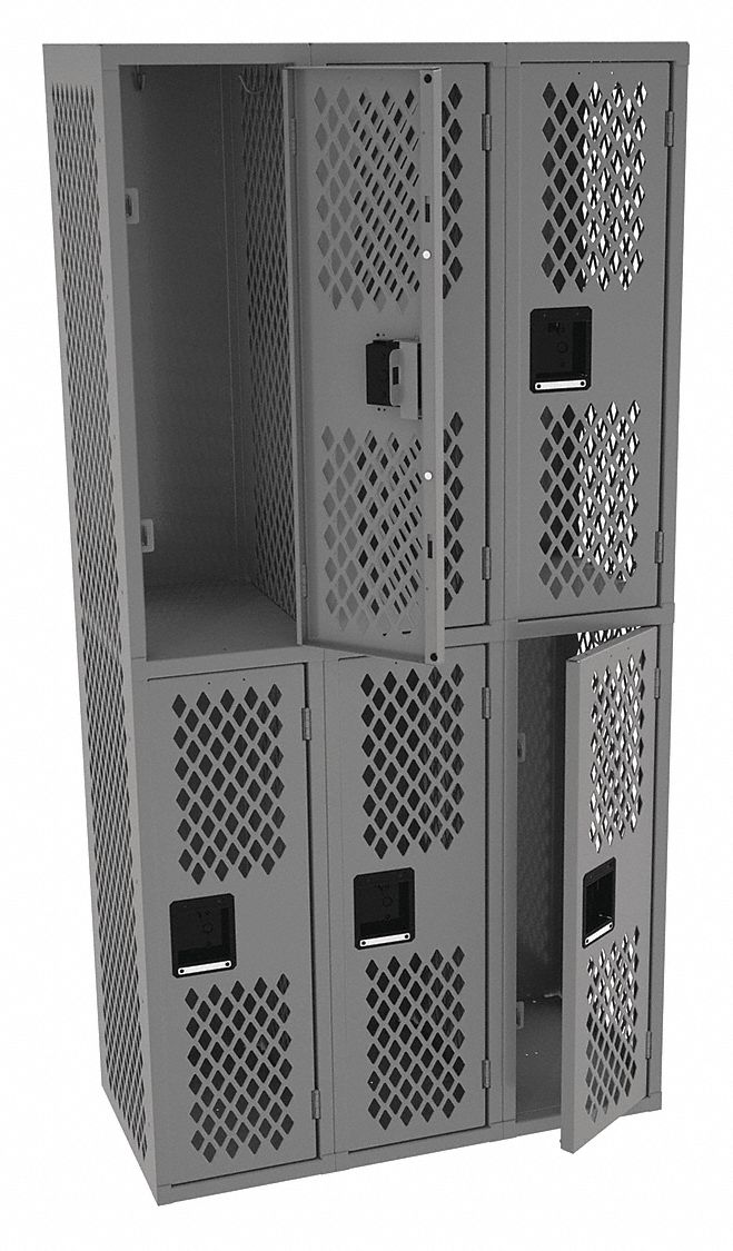 TENNSCO, 36 in x 18 in x 72 in, Ventilated, Wardrobe Locker - 9HV57|VDL ...