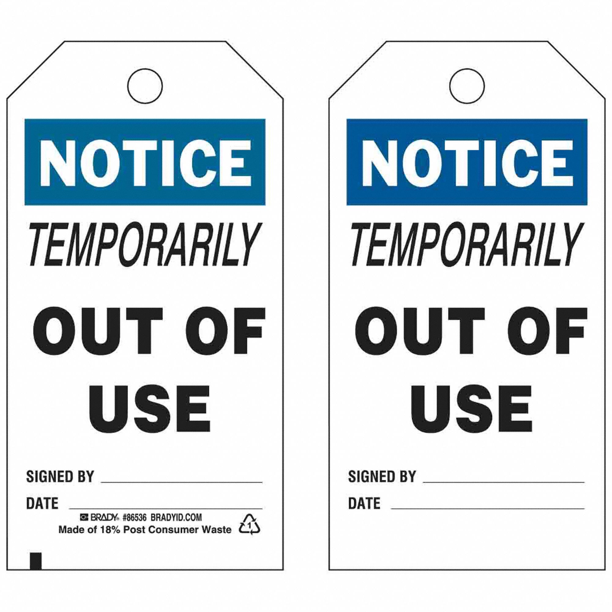 Safety, 3 in Wd, Tag - 9J150|86536 - Grainger