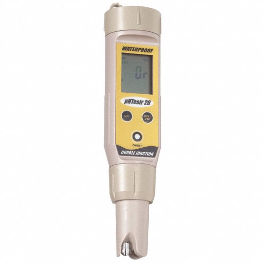 OAKTON PH Tester, H20 Proof, -1.0 to 15, 1, 2, 3pt - 9JAK1|WD-35634-20 ...