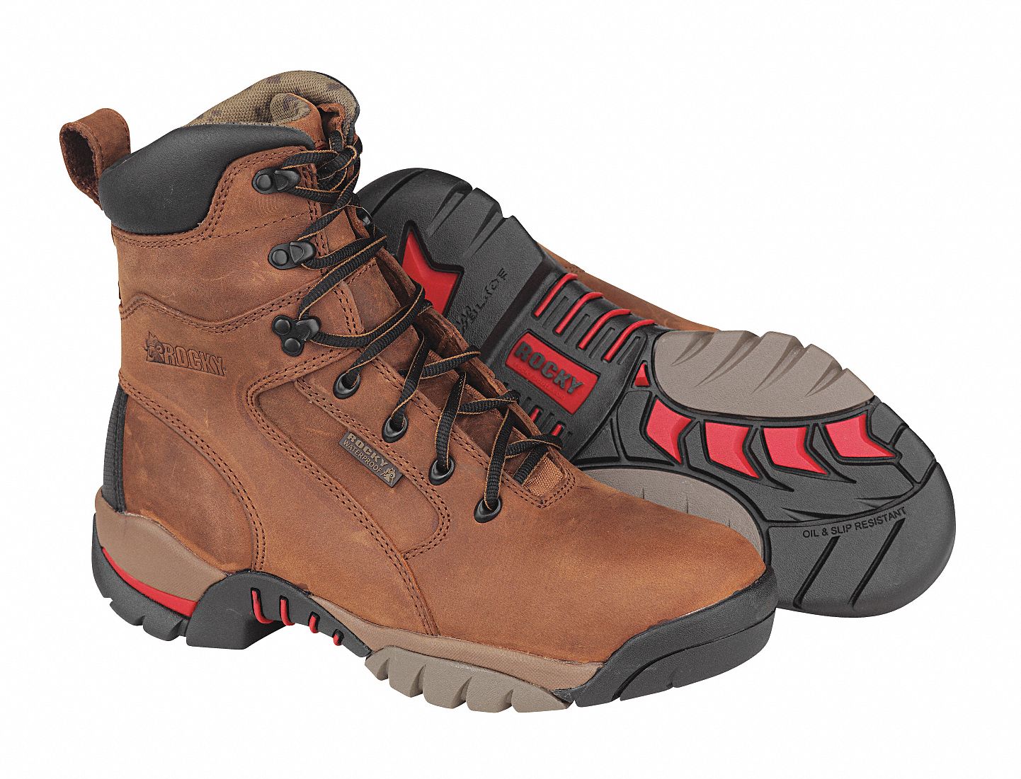 10, W, Men's, Brown, Plain Toe Type, 1 PR - Grainger