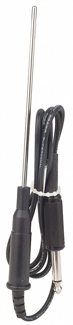 OAKTON Immersion Temperature Probe: Thermistor, Phono, For Air/Gas ...