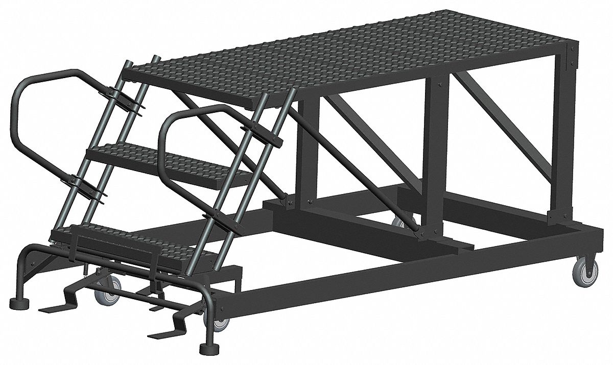 BALLYMORE MOBILE WORK PLATFORM, 2½FT PLATFORM H - MAX, 36 IN X 60 IN ...