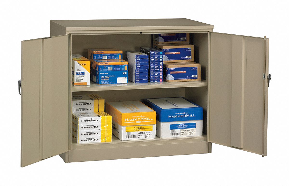 TENNSCO, 48 in x 18 in x 42 in, Swing Handle & Keyed, Storage Cabinet ...