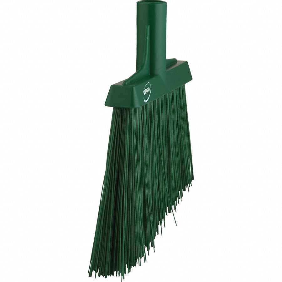 VIKAN Angle Broom Head: Threaded, European, 11 3/4 in Sweep Face, PET ...
