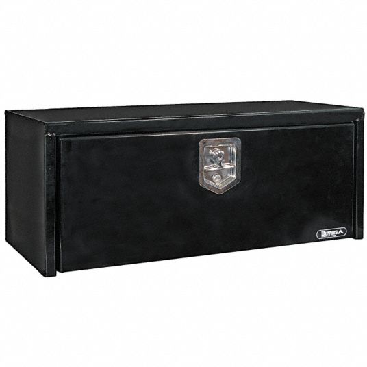 Underbody Truck Box, Steel, Black, Single, 3.6 cu. ft. - Grainger