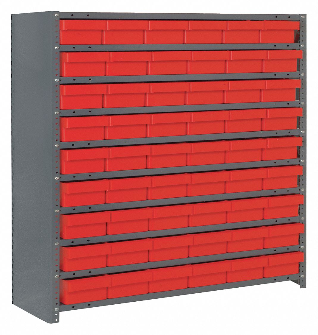 QUANTUM STORAGE SYSTEMS, 36 in x 12 in x 39 in, 1 Sided, Enclosed Bin ...