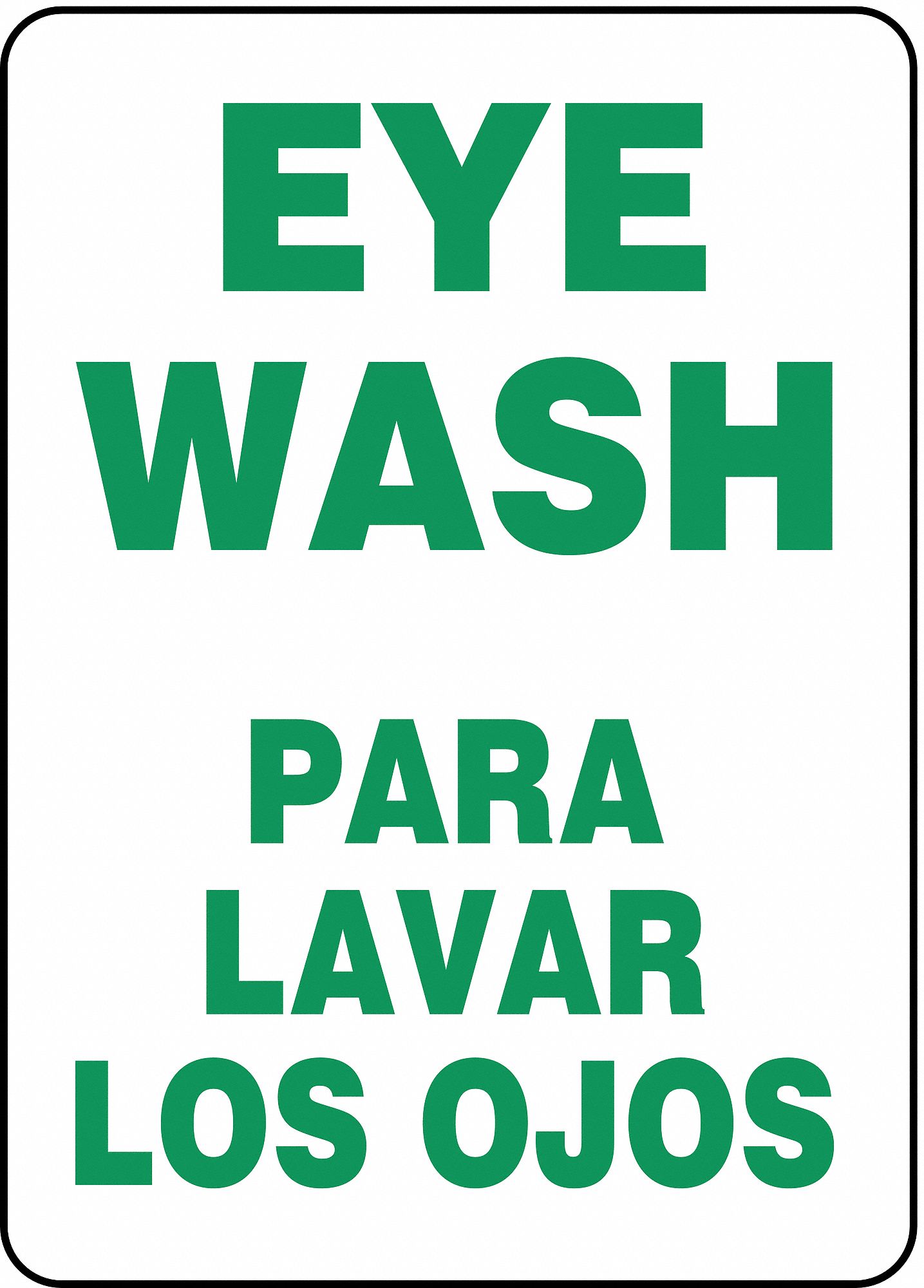 Aluminum, Spanish-Bilingual First Aid Sign, 10" Width, 14" Height ...