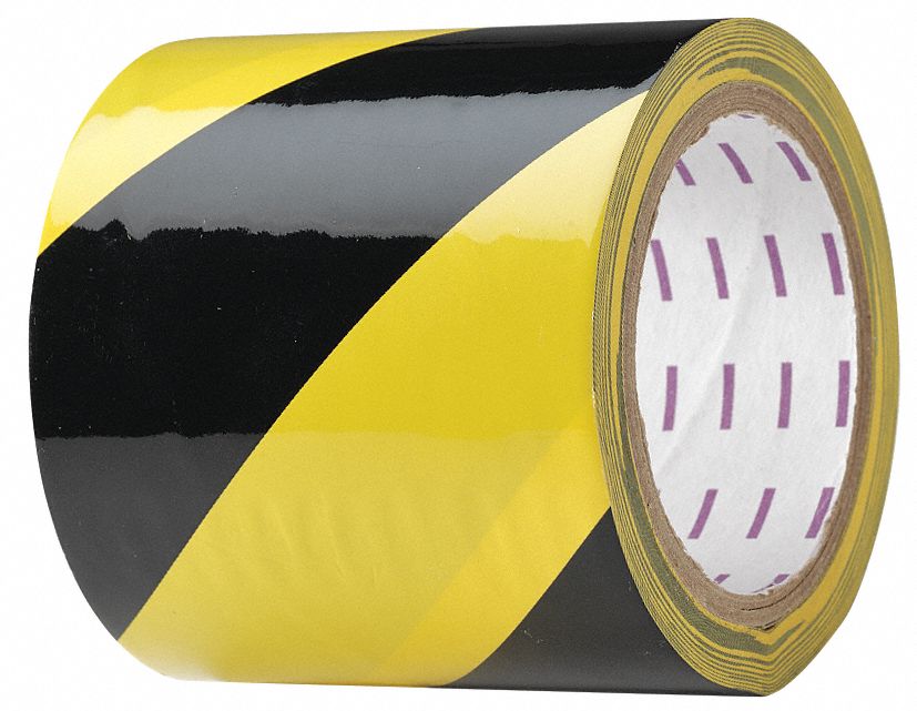 Continuous Roll, Striped, Safety Warning Tape - 9KYF6|9KYF6 - Grainger
