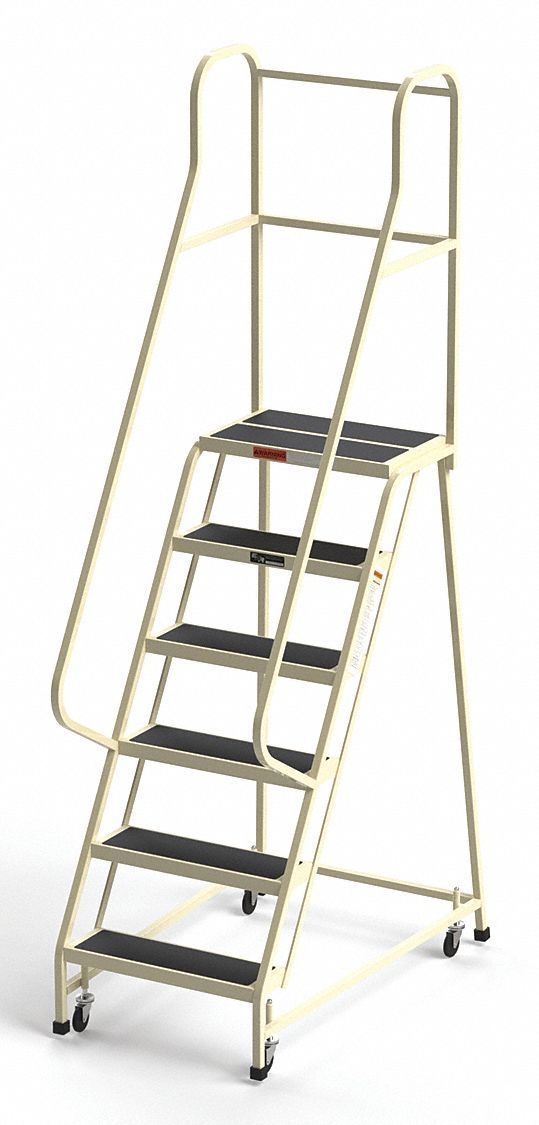 EGA, 5 ft Platform Ht, Assembled, Rolling Ladder - 8PFM5|CA-F009 - Grainger EGA, 5 ft Platform Ht, Assembled, Rolling Ladder - 8PFM5|CA-F009 - Grainger
