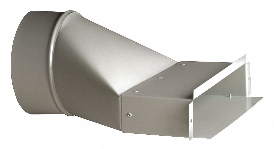 LABCONCO, Lower Exhaust Transition Adapter, 6 in Overall Wd, Lower ...