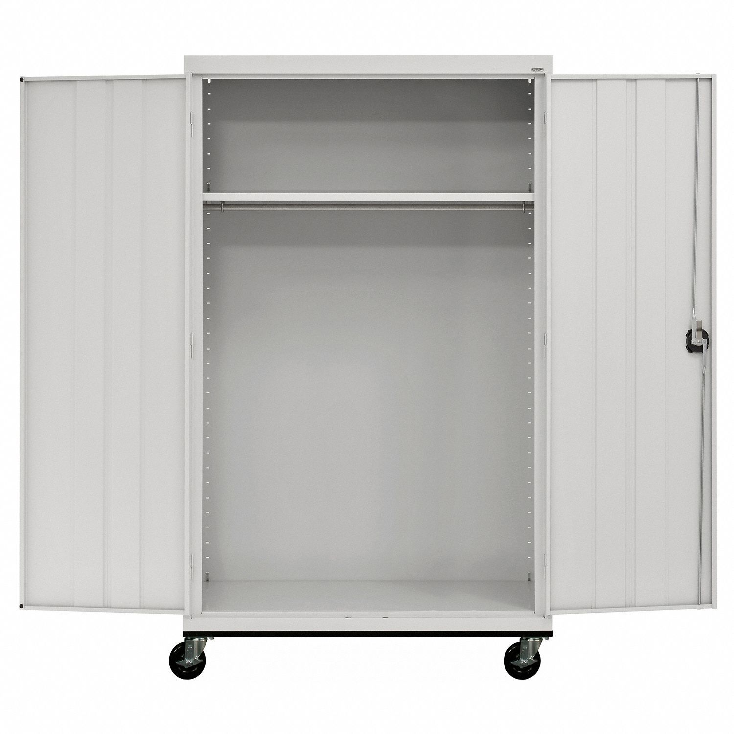 SANDUSKY, Hanging Rods/Shelves, Gray, Storage Cabinet - 9LAX2 ...