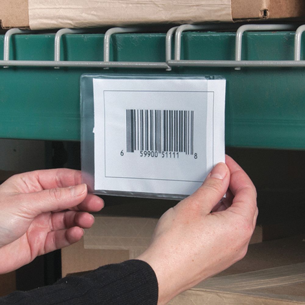 HOL-DEX, 6 in x 4 in, Clear, Label Holder - 9LC62|APX-46 - Grainger