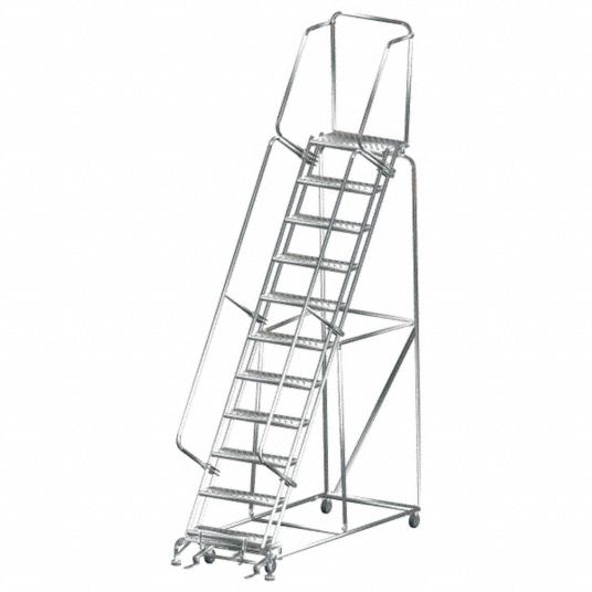 Lockstep Roll Ladder,T304 Steel,110 In.H - Grainger