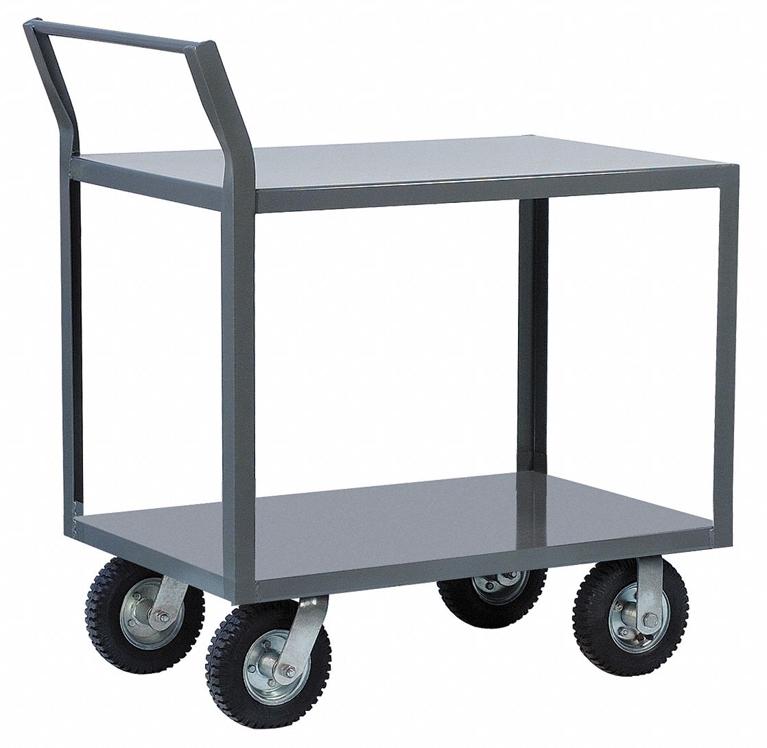 APPROVED VENDOR Carrito Utilitario con Asa Elevada, 1200 lb., 2 Repisas ...