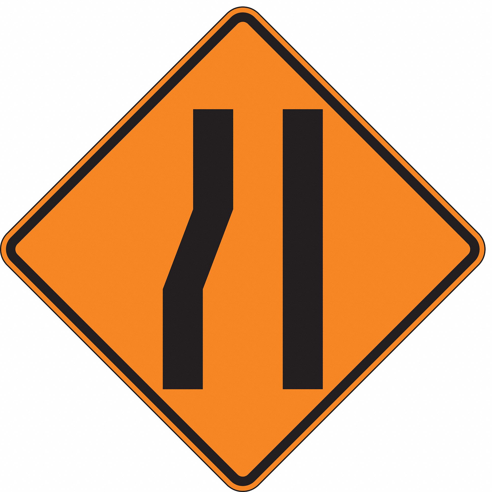 30 in x 30 in Nominal Sign Size, Aluminum, Traffic Sign - 9LDG4|W4-2L ...