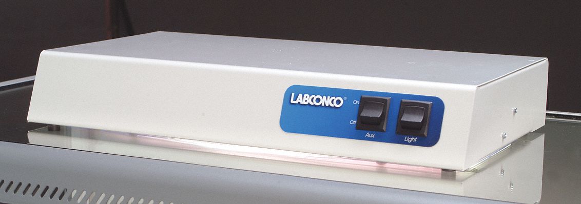 LABCONCO, Fluorescent Light Kit, 10 1/8 in Overall Wd, Fluorescent ...