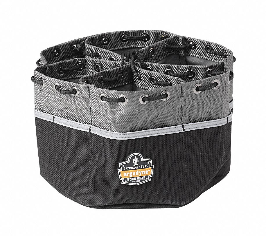 Cinch-Up Bag, Gray, Ballistic Poly - Grainger