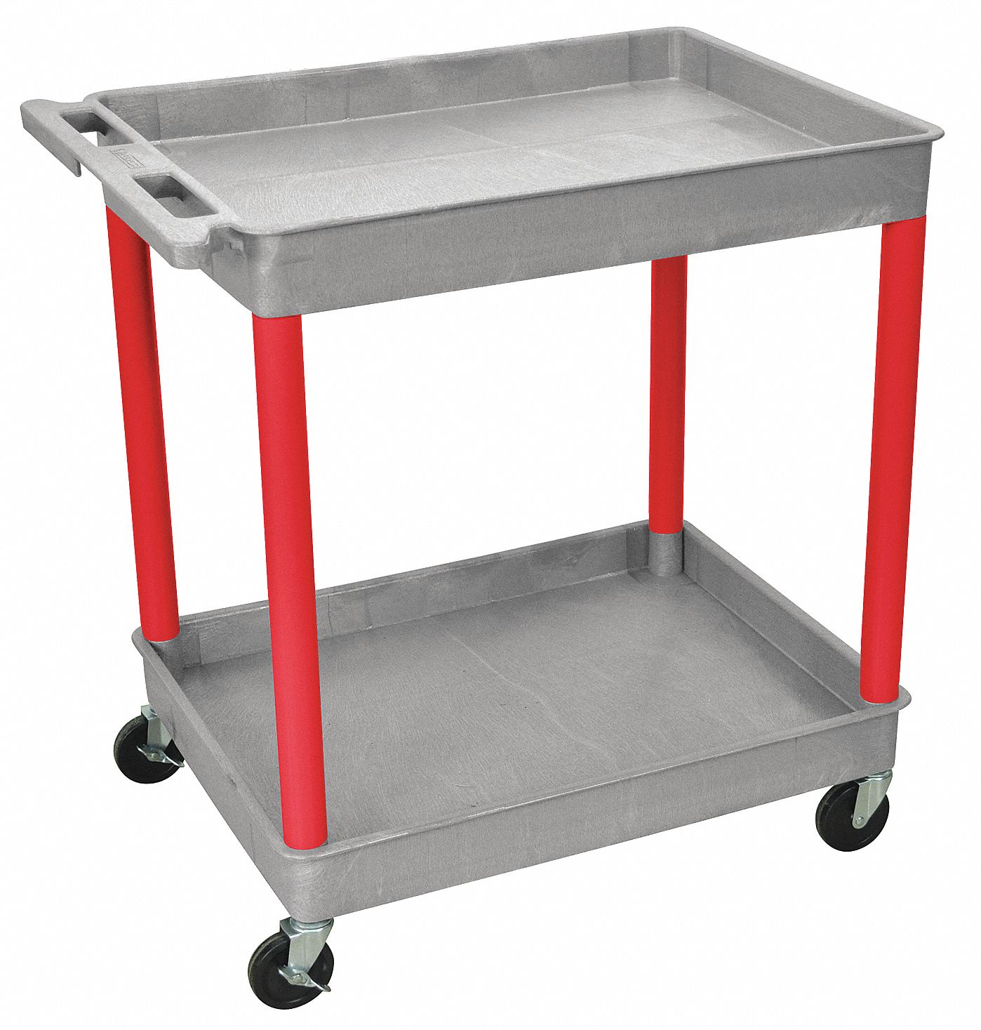 Utility Cart, 400 lb Load Capacity, Number of Shelves 2, 32 in x 24 in ...