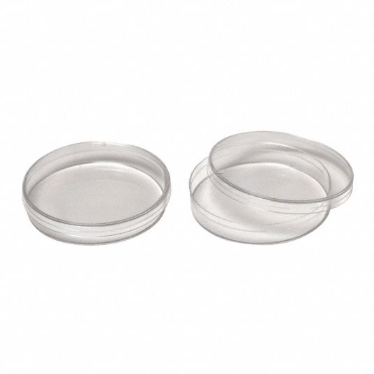 50mL Polystyrene Petri Dish; PK500 - Grainger