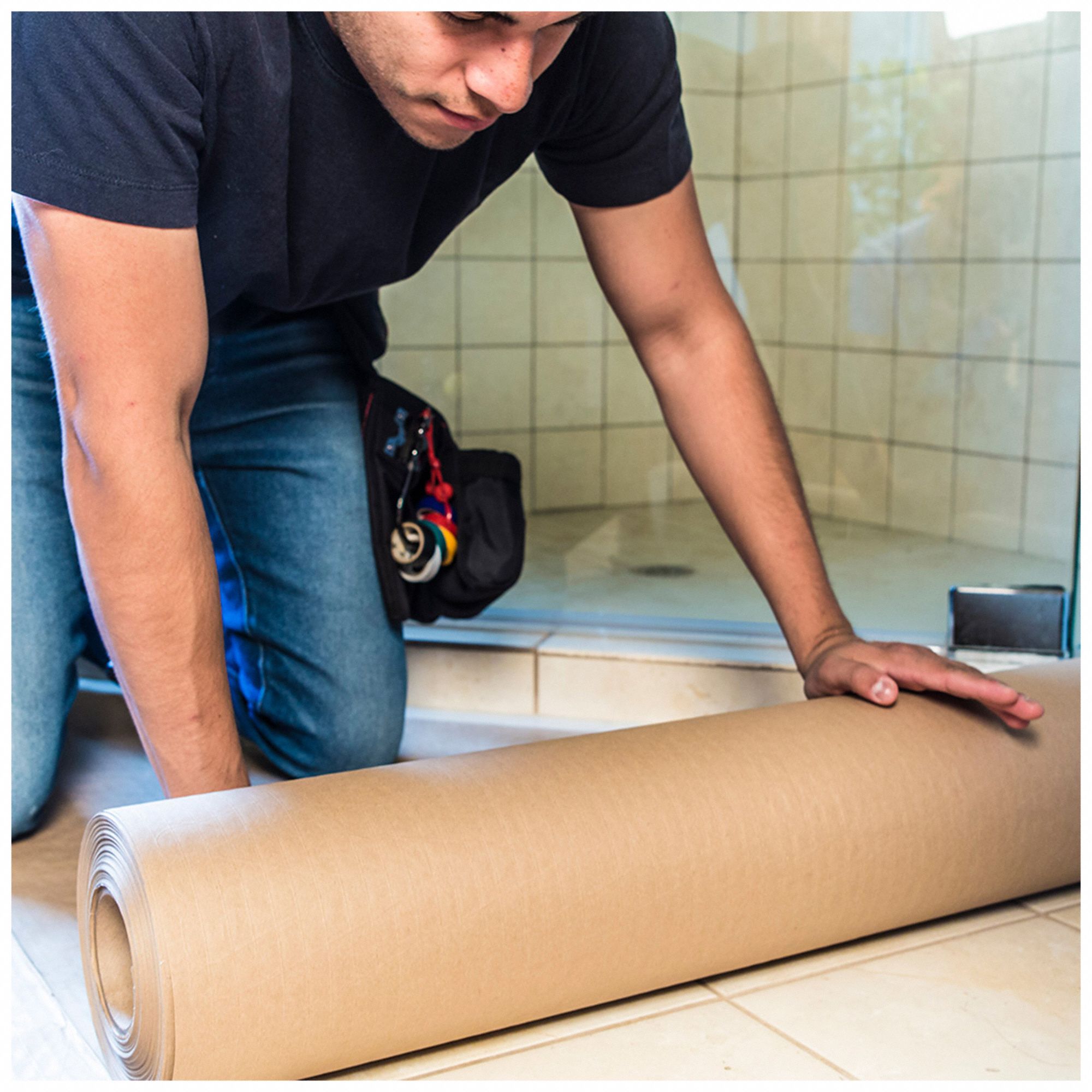 SURFACE SHIELDS Floor Protection: Light Duty, 2 mil Thick, 300 ft Lg, 8 ...