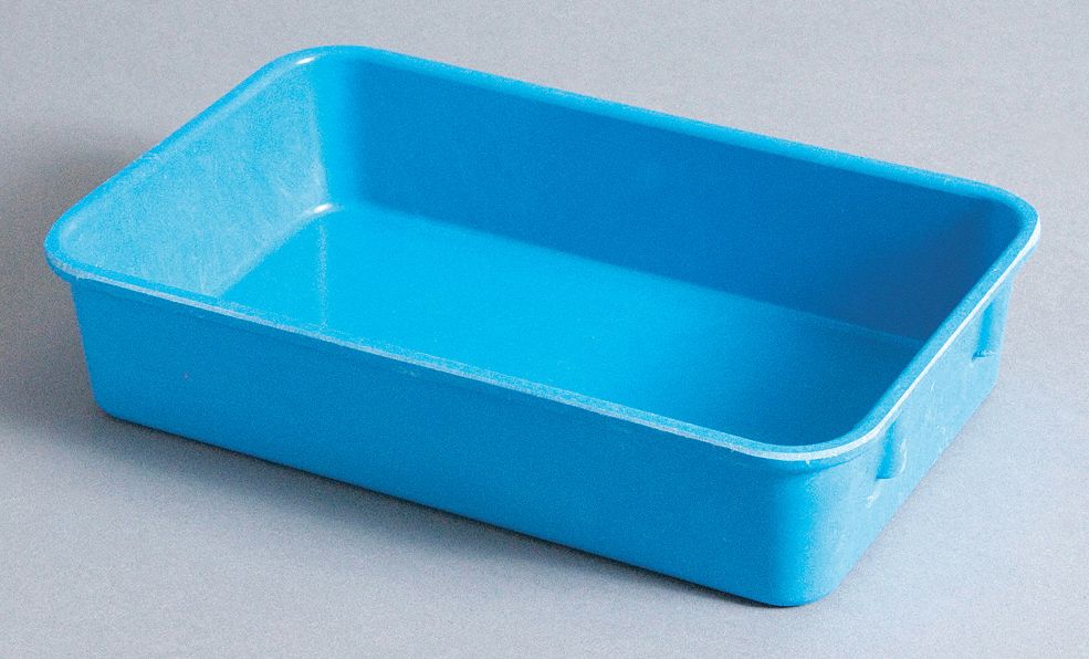 MOLDED FIBERGLASS NESTING CONTAINER, 0.374 GALON, 9¾ IN X 6⅛ IN X 2⅛ IN ...