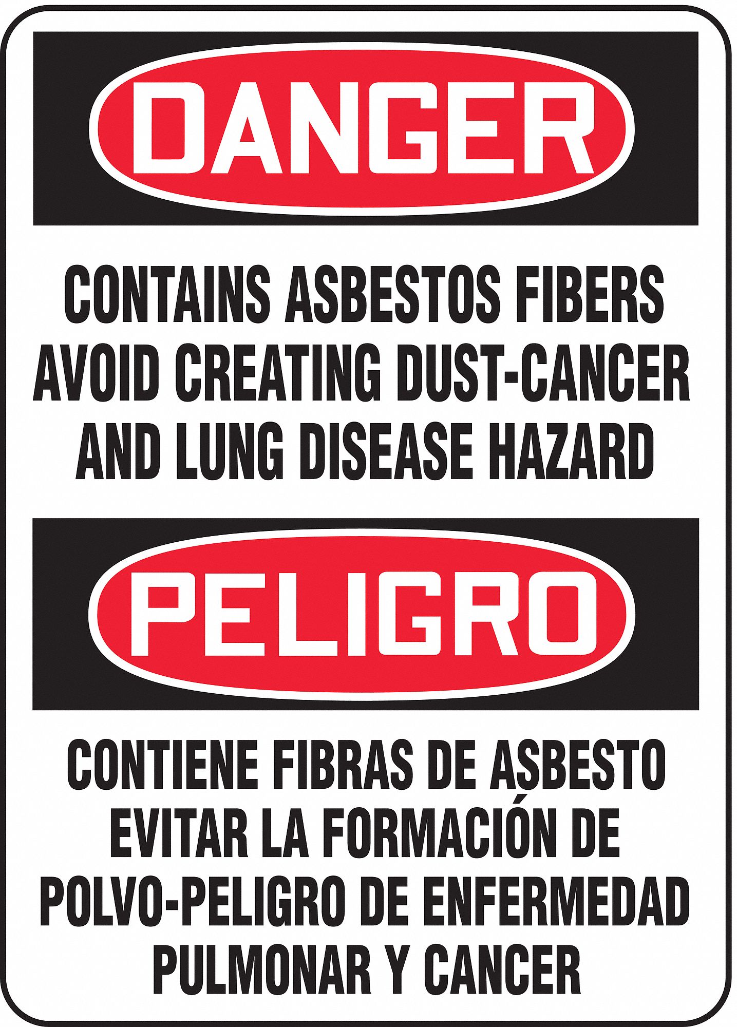 Spanish-Bilingual Danger Sign - Grainger