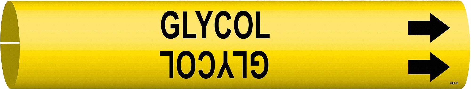 Glycol, Yellow, Pipe Marker - 9MCF8|4068-B - Grainger