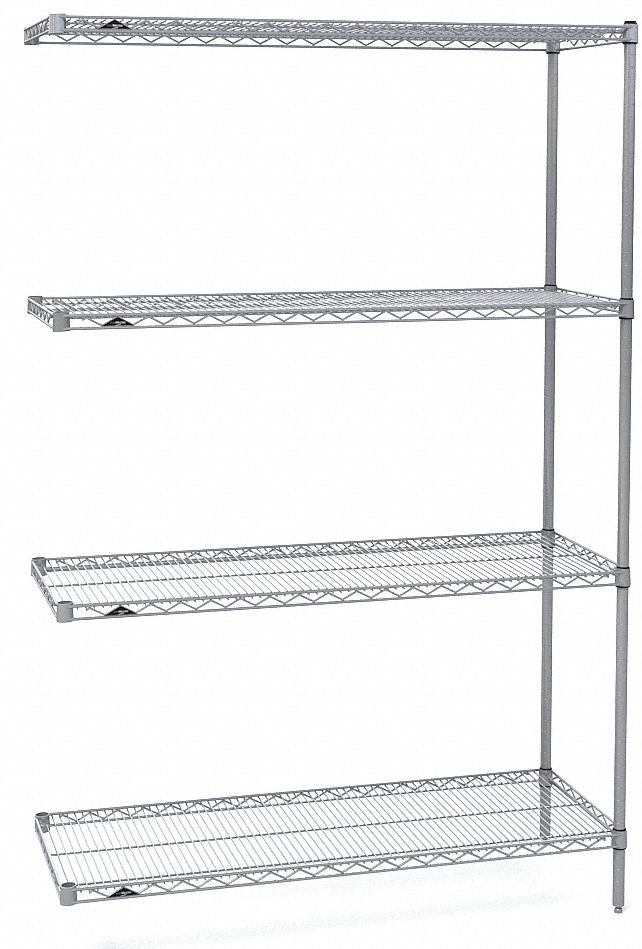 METRO, Add-On, 60 in x 24 in, Wire Shelving Unit - 9KYD8|4/2460NS2 ...