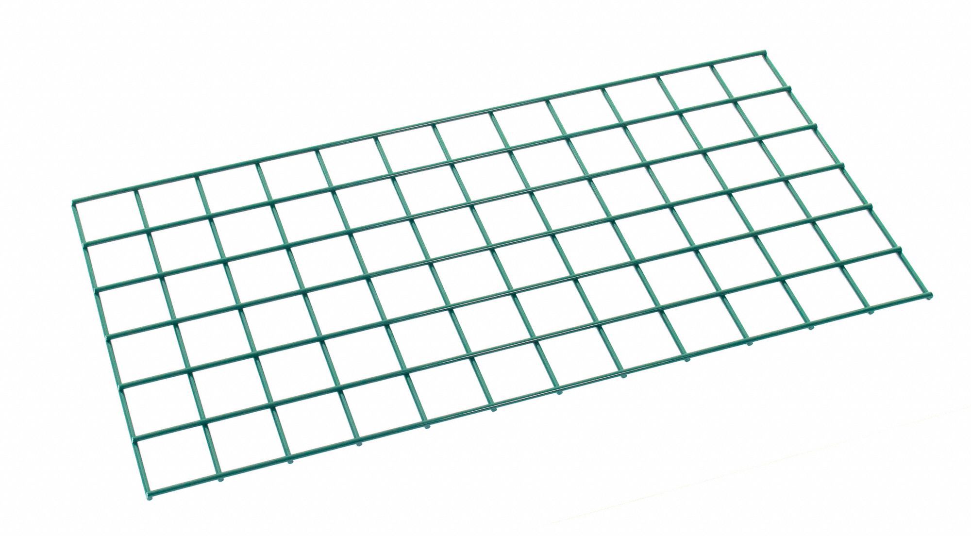 METRO Wall Grid: 36 in x 1/2 in x 18 in, 250 lb Capacity, Steel, Green ...