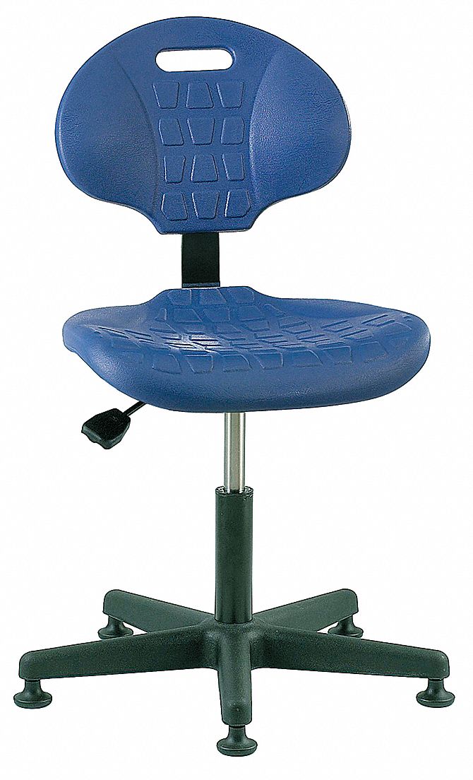 Task Chair, Task Chair, Blue, Plastic, 15 in to 20 in Nominal Seat ...