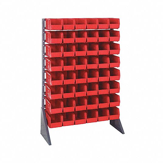 QUANTUM STORAGE SYSTEMS, 36 in x 54 in x 15 in, 1 Sided, Bin Rail Floor ...