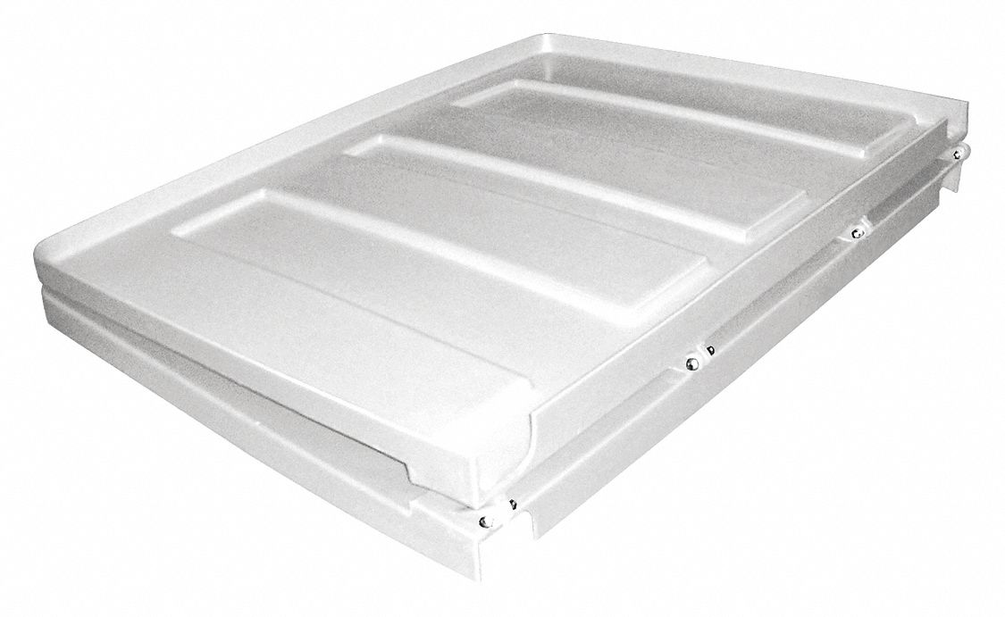 45.9 cu ft Fits Truck Size (Cu.-Ft.), MDPE, Hinged Lid for Tilt & Cube ...