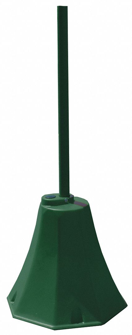 30 lb Base Wt, 8 ft 2 in x 1 9/10 in x 2 in, Sign Base with Post ...