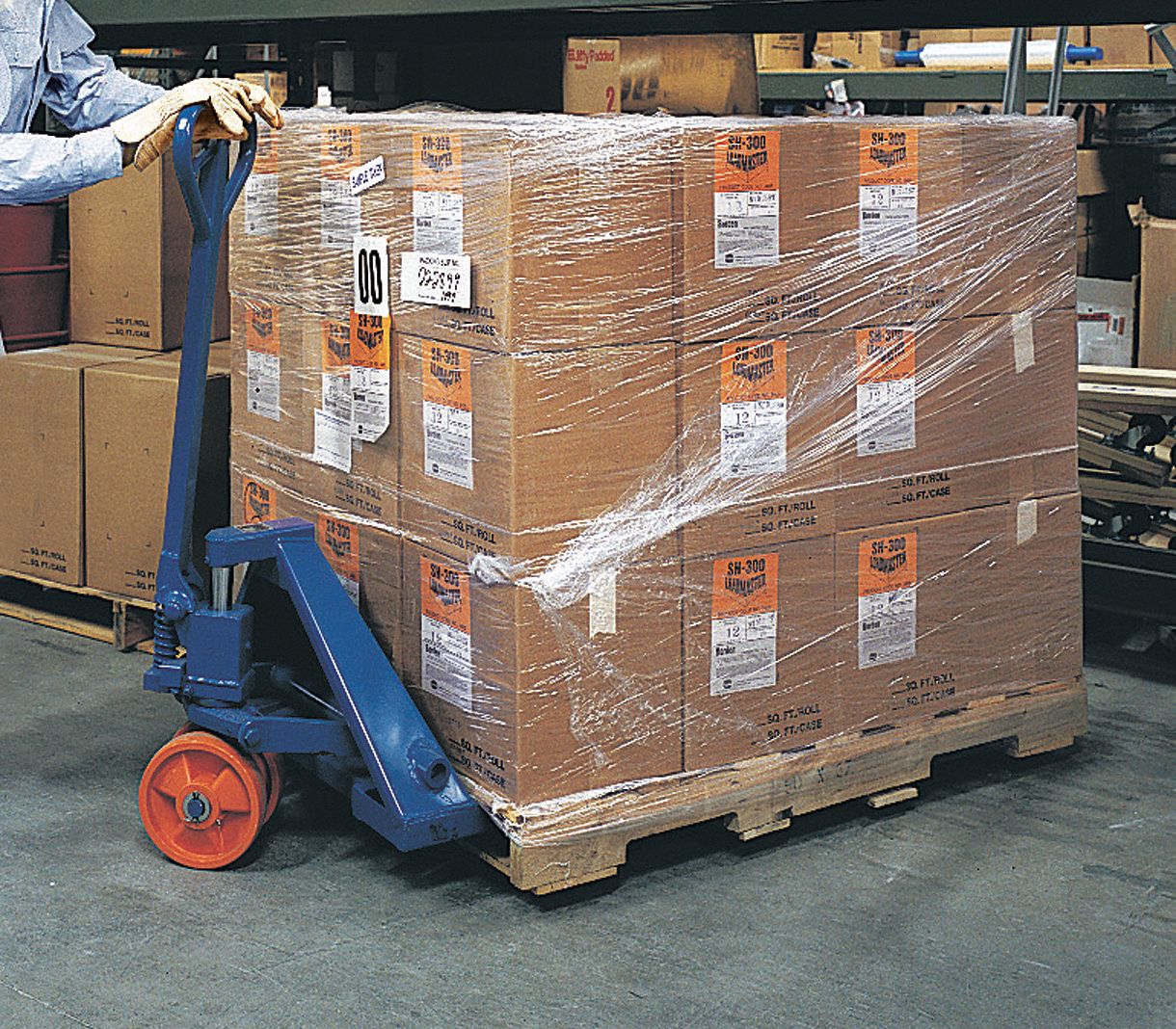 70 ga Gauge, Clear, Hand Stretch Wrap - 15A989|15A989 - Grainger