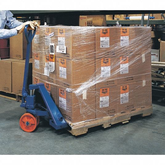 70 ga Gauge, Clear, Hand Stretch Wrap - 15A989|15A989 - Grainger