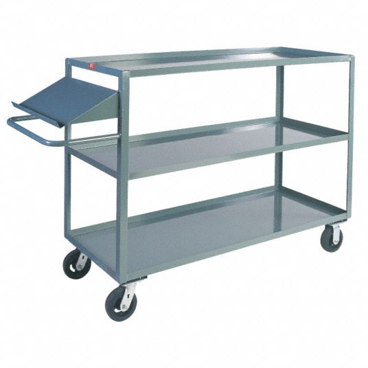 Order Picking Stock Cart, Load Capacity 3000 lb, Number of Shelves 3 ...