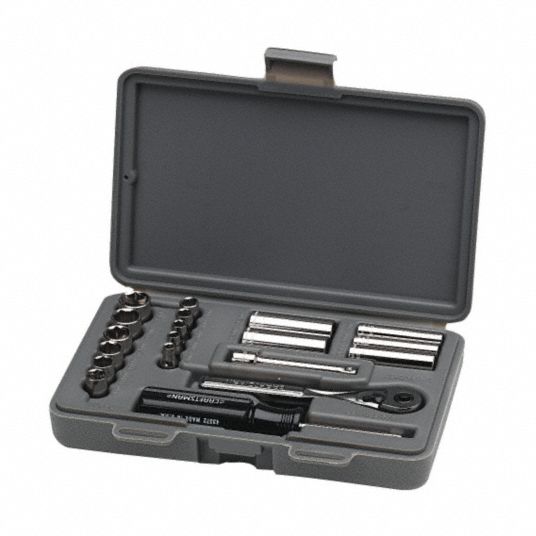 CRAFTSMAN Socket Set, Square, Drive Size 1/4 in - 9MUD9|9-1472 - Grainger