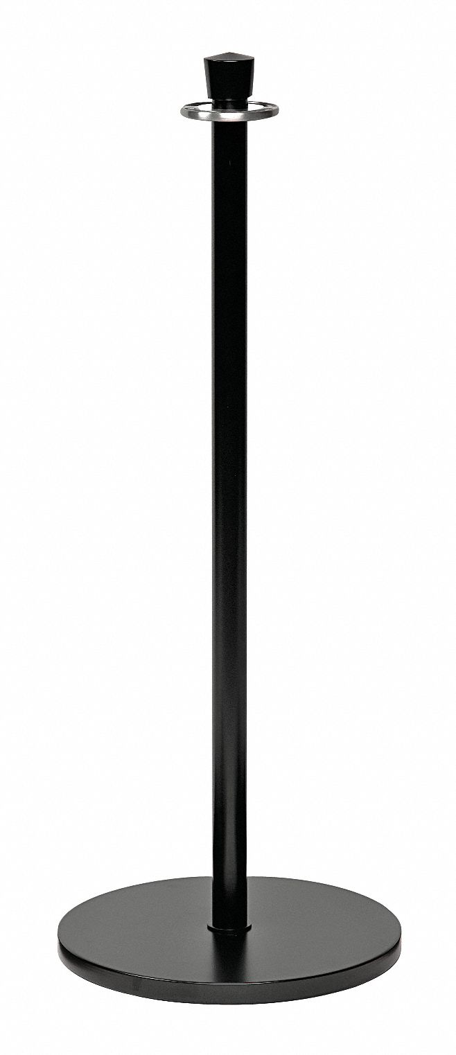 Urn Top Rope Post, Satin Black, Satin Black Post Finish, 38 in Height ...