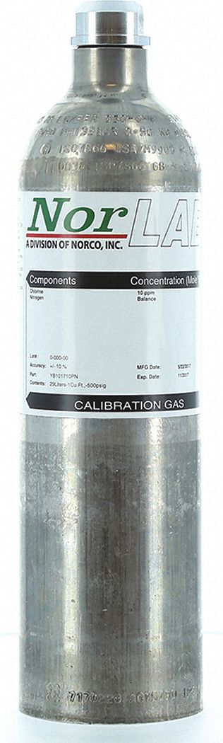NORCO INC, Nitrogen, +/-5% Accuracy, Calibration Gas - 8XKP5|F100550PN ...
