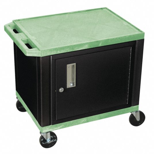 Audio-Visual Cart w/Electric, 200 lb Load Capacity, Number of Shelves 2 ...