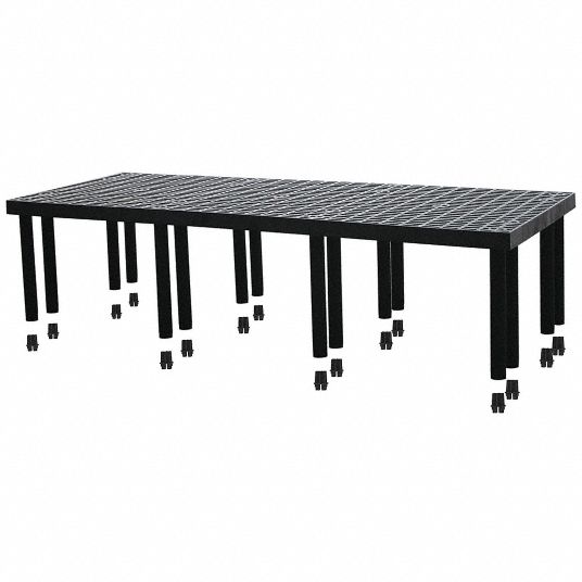 STRUCTURAL PLASTICS, 96 in x 36 in, 24 in Overall Ht, Plastic Shelving ...