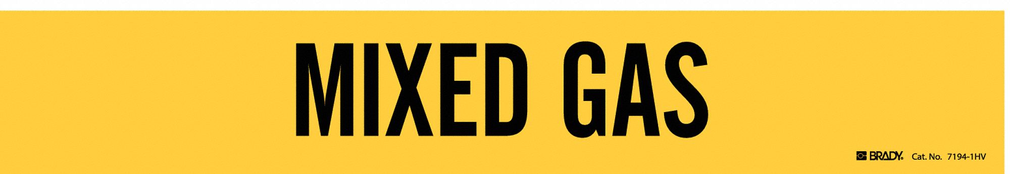 Mixed Gas, Yellow, Pipe Marker - 9NP14|7194-1HV - Grainger