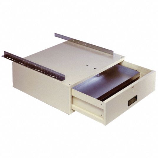 Low Profile Drawer, Steel, 5 in Height, 14 1/8 in Width, 19 3/4 in ...