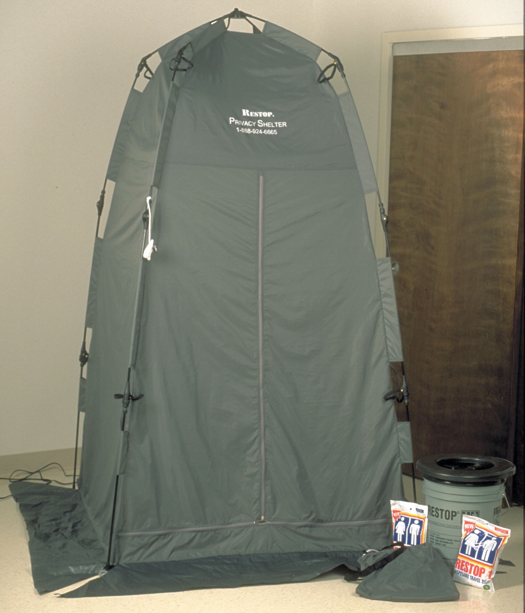 RESTOP, Commode and 10 Daily Restroom Kits/Tent, Field Lavatory System ...